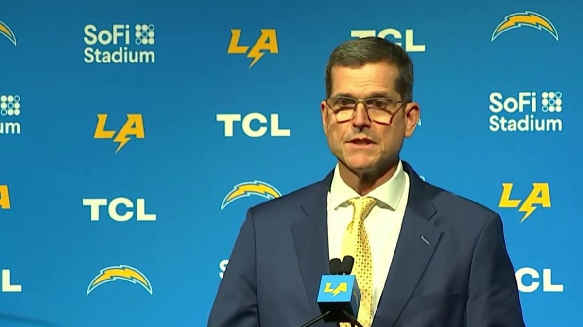 Watch Jim Harbaugh’s best quotes from Chargers news conference – NBC ...