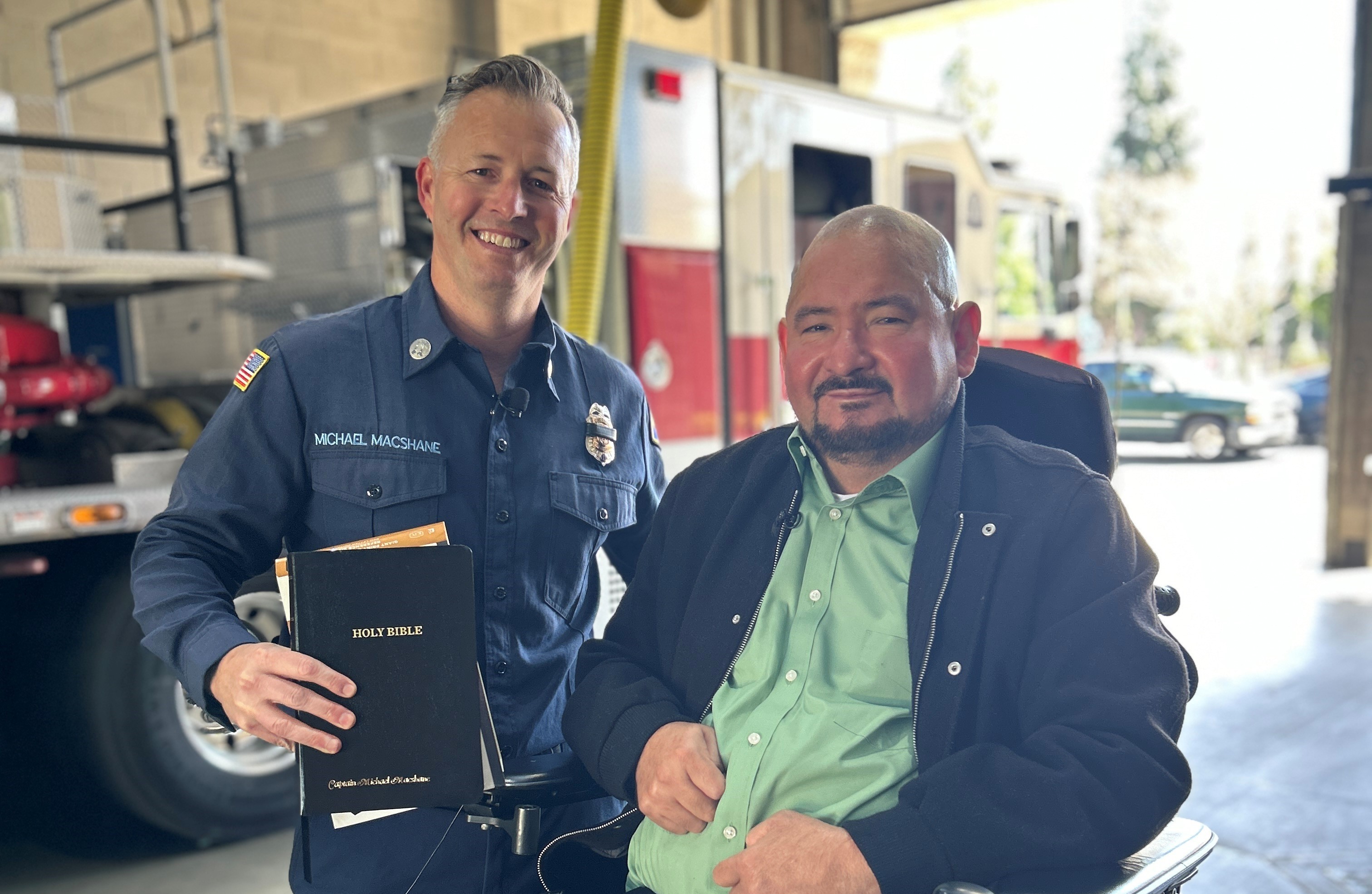Whitter Man reunites with Orange County fireman who saved his life ...