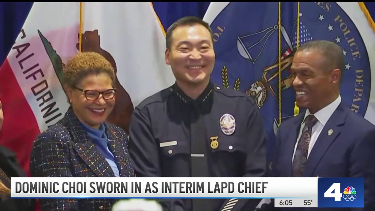 Dominic Choi sworn in as interim LAPD chief – NBC Los Angeles