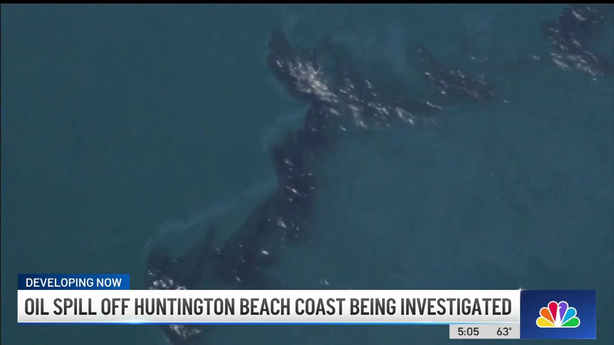 Oil Spill Off Huntington Beach Being Investigated Nbc Los Angeles
