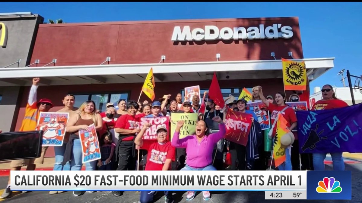 California’s $20 fast-food minimum wage could potentially raise prices ...