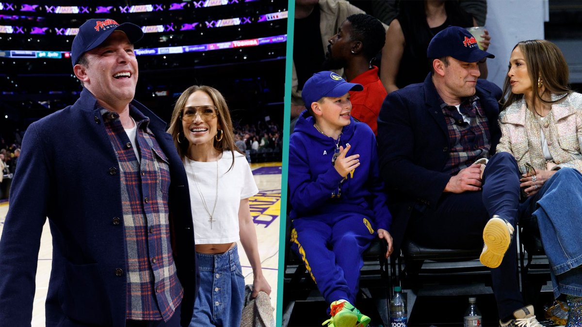 Jennifer Lopez and Ben Affleck look in love at Lakers game with Ben’s ...