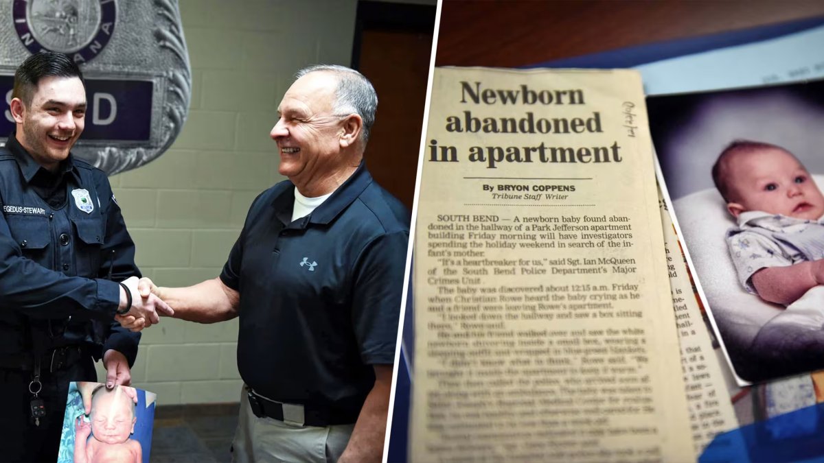 Police officer reunited with formerly abandoned infant 23 years later ...