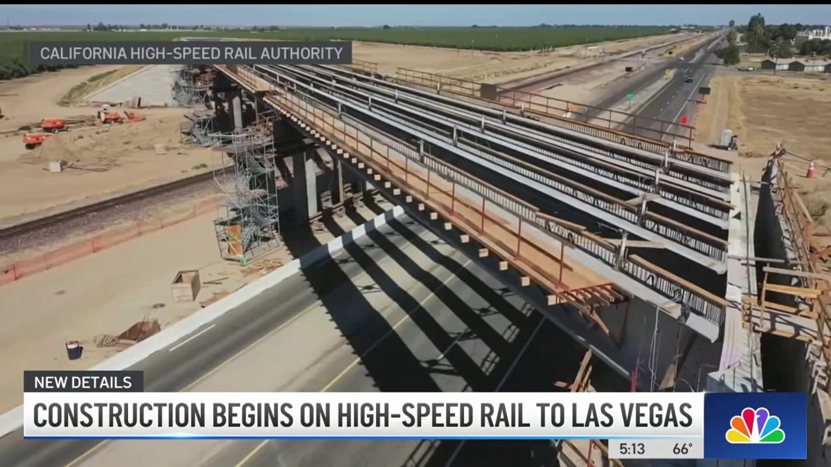 Construction Begins On High speed Rail To Las Vegas NBC Los Angeles Construction Begins On High speed Rail To Las Vegas NBC Los Angeles