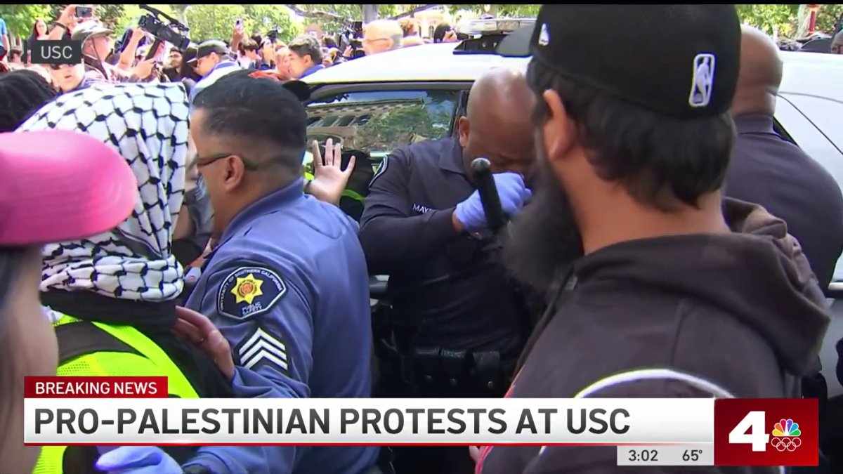 Pro-Palestinian protests at USC – NBC Los Angeles