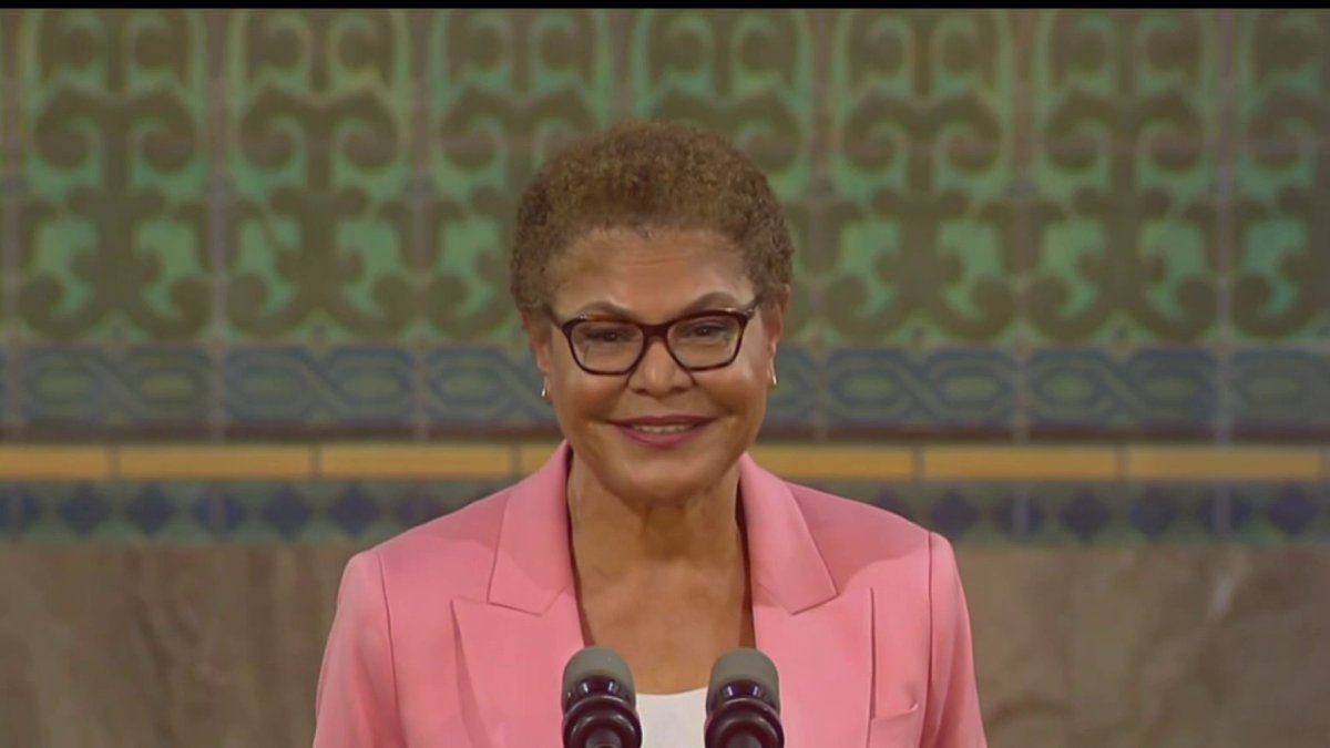 Mayor Karen Bass Speaks On Homelessness Public Safety During State Of