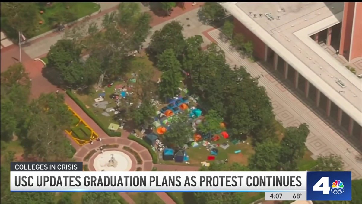 USC updates graduation plans as protest continues – NBC Los Angeles