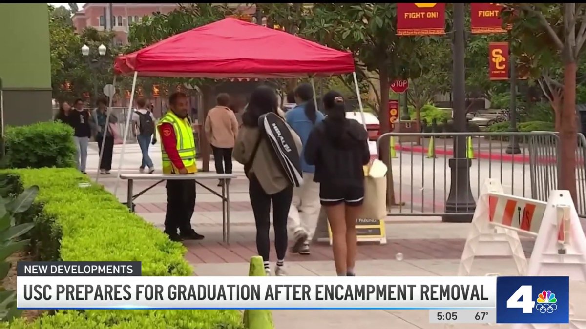 USC prepares for graduation after encampment removal – NBC Los Angeles