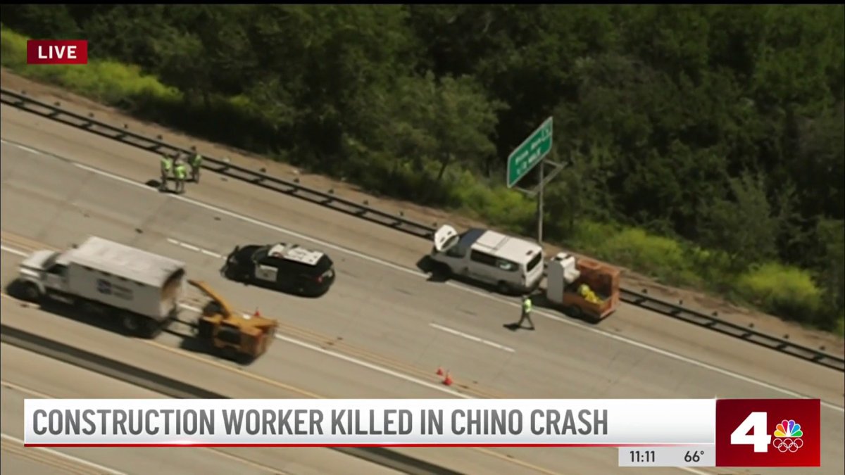 Construction worker killed in crash on 71 Freeway in Chino – NBC Los ...