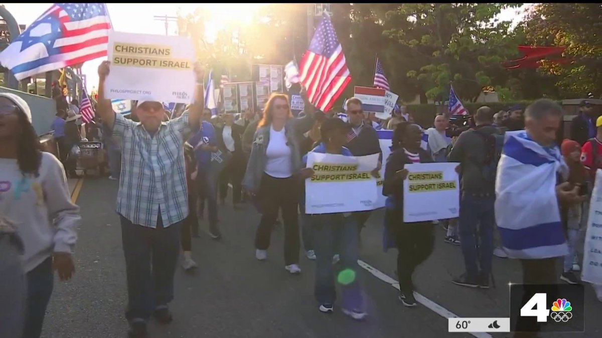 Pro-Israel rally held near USC – NBC Los Angeles