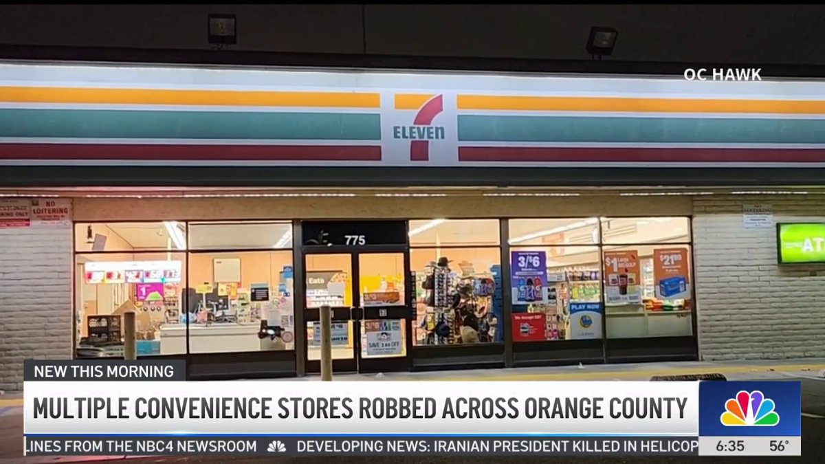Thieves Hit Convenience Stores In Orange County Nbc Los Angeles
