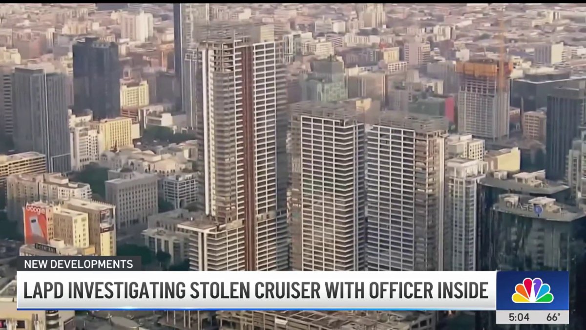 LAPD investigating stolen cruiser with officer inside – NBC Los Angeles