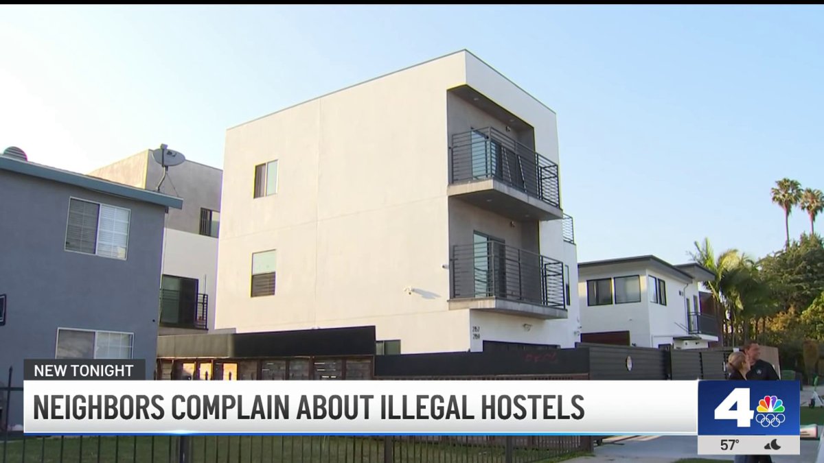 Neighbors complain about illegal hostels – NBC Los Angeles