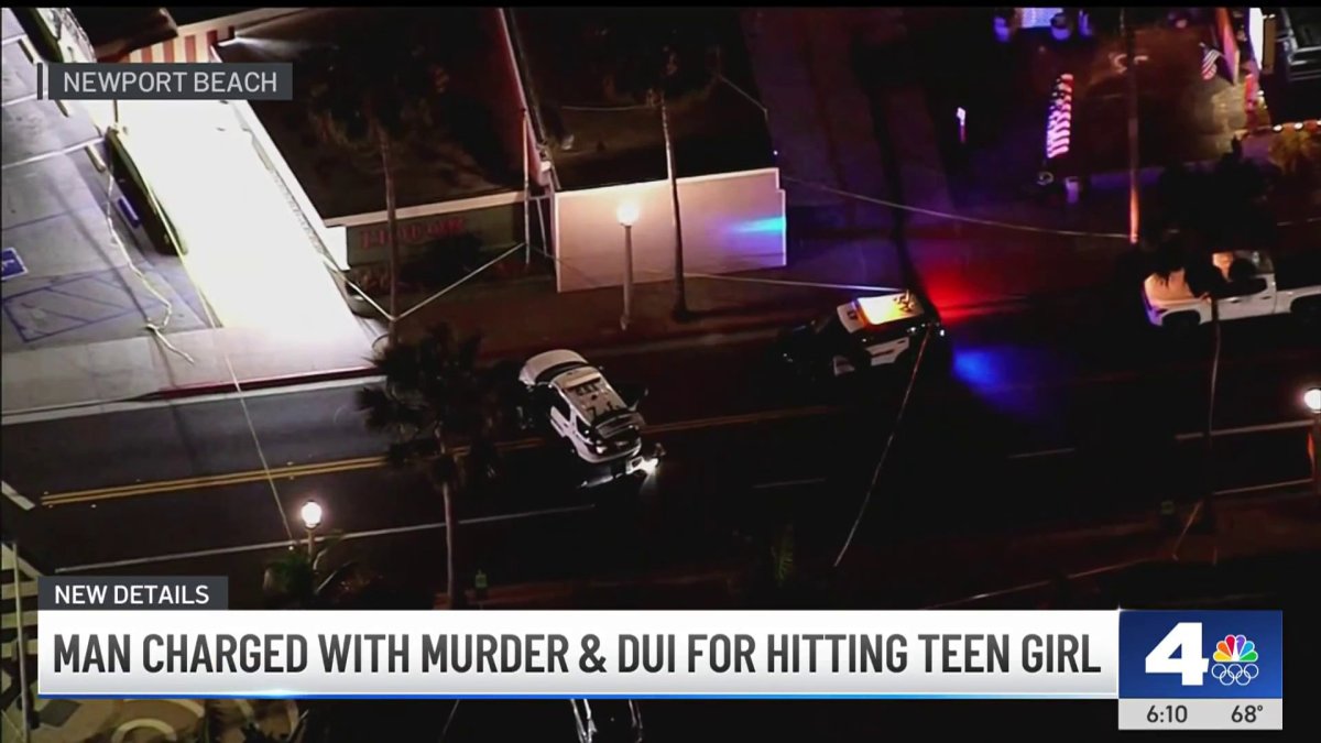 Man charged with murder and DUI for hitting teen girl in Newport Beach ...