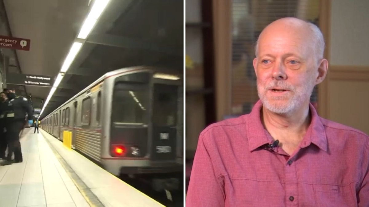 LA man recalls being set on fire on Metro train – NBC Los Angeles