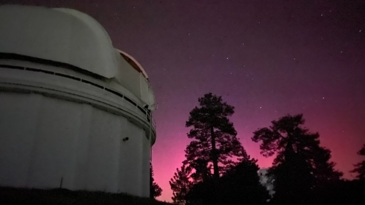 Big peak, pink skies: Mount Wilson Observatory shared some awesome ...