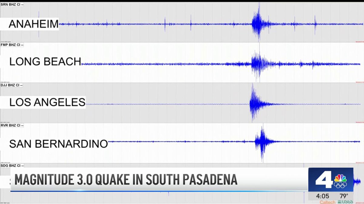 Magnitude-3.0 earthquake rattles South Pasadena – NBC Los Angeles