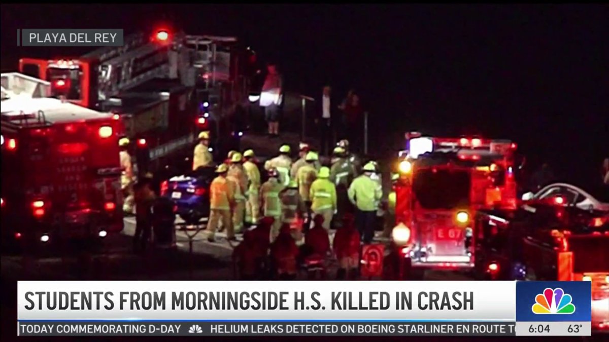 Students at Inglewood high school killed in Playa del Rey crash – NBC ...
