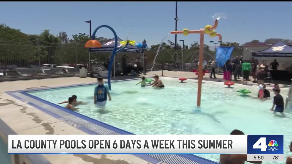LA County pools will be open 6 days a week for the summer – NBC Los Angeles