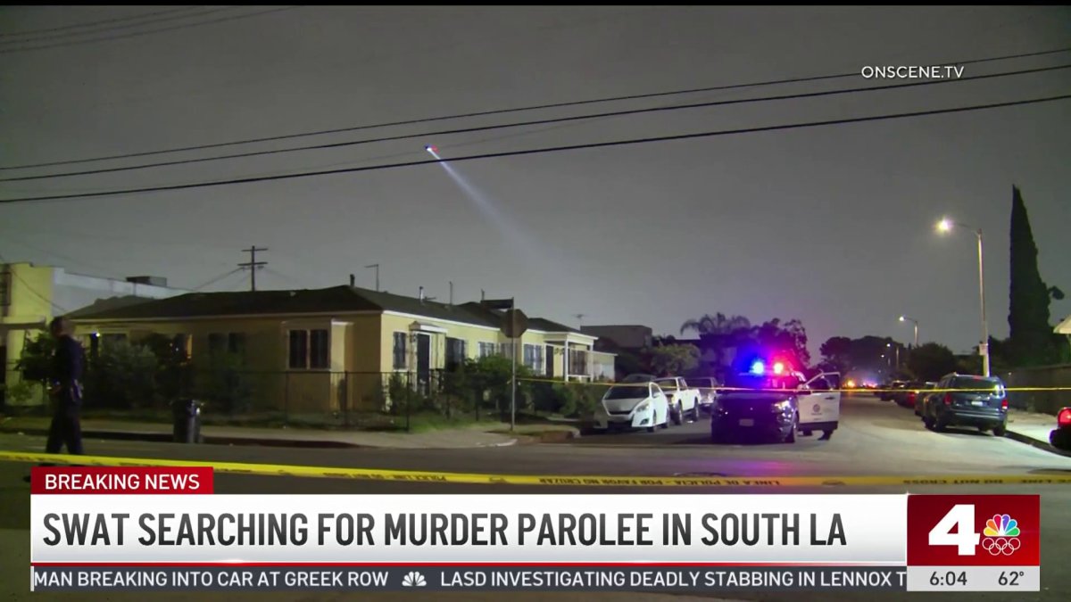 Swat Searches For Murder Parolee In South La Nbc Los Angeles