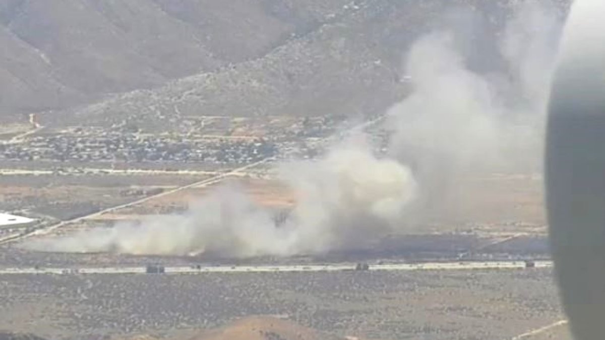 Brush fire burns near 10 Freeway in Cabazon area – NBC Los Angeles