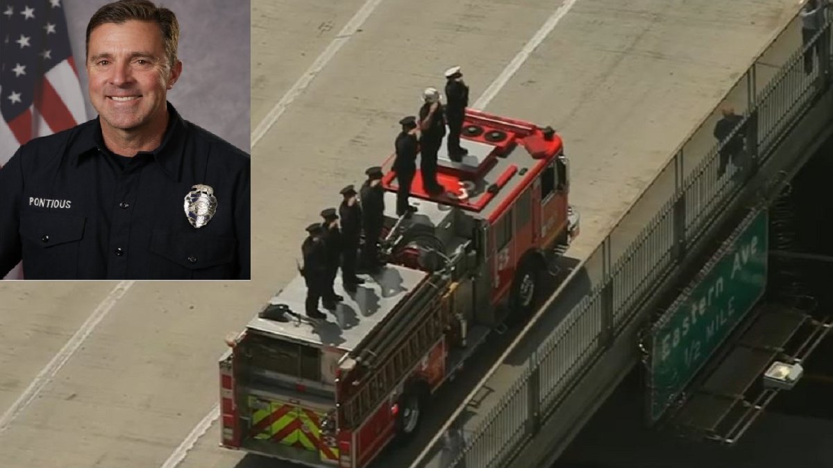 Procession honors LA County firefighter killed in quarry explosion ...