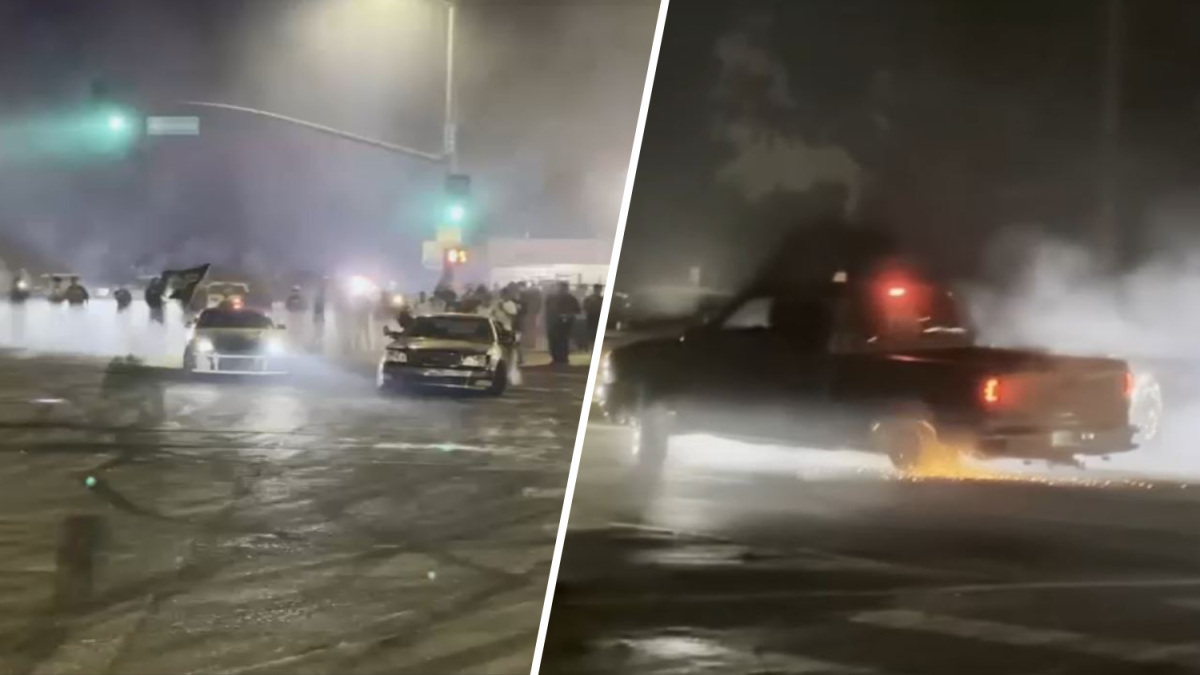 Hundreds gather at street takeovers in the San Fernando Valley – NBC ...