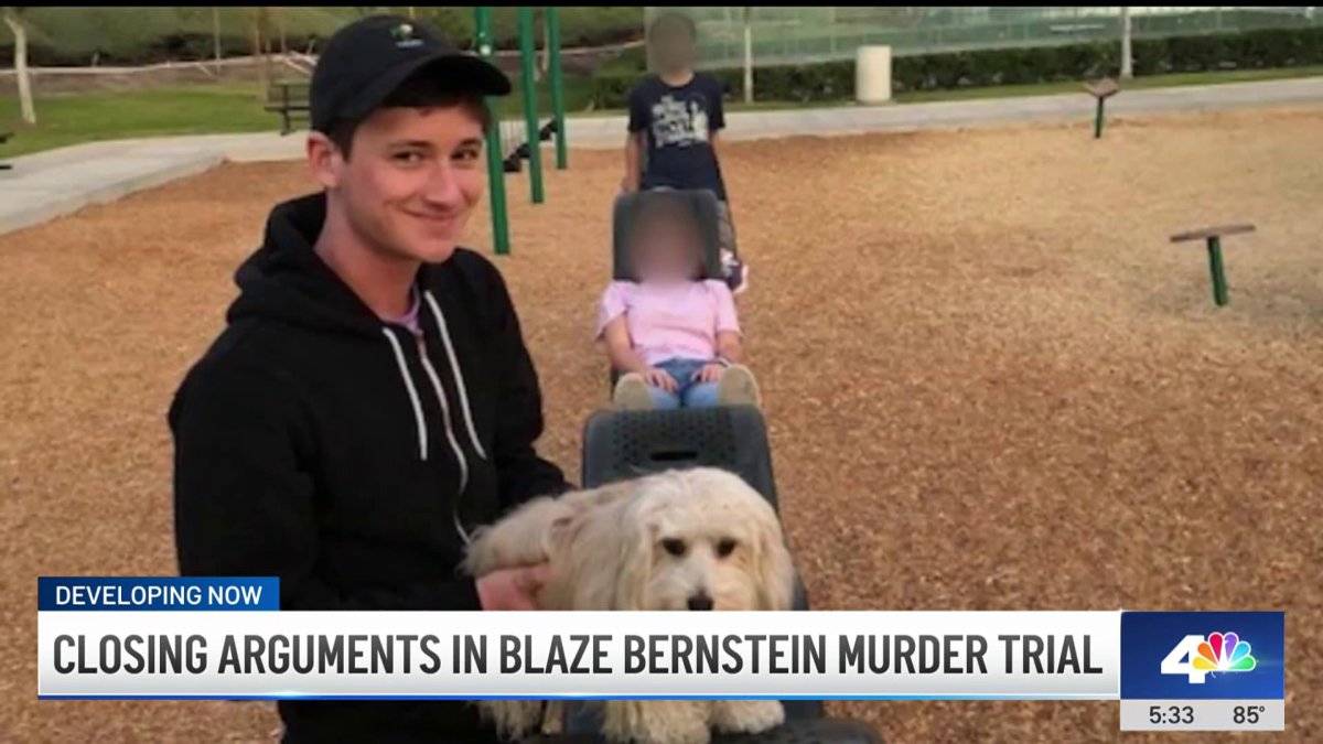 Defense makes closing argument in Blaze Bernstein’s murder trial – NBC ...
