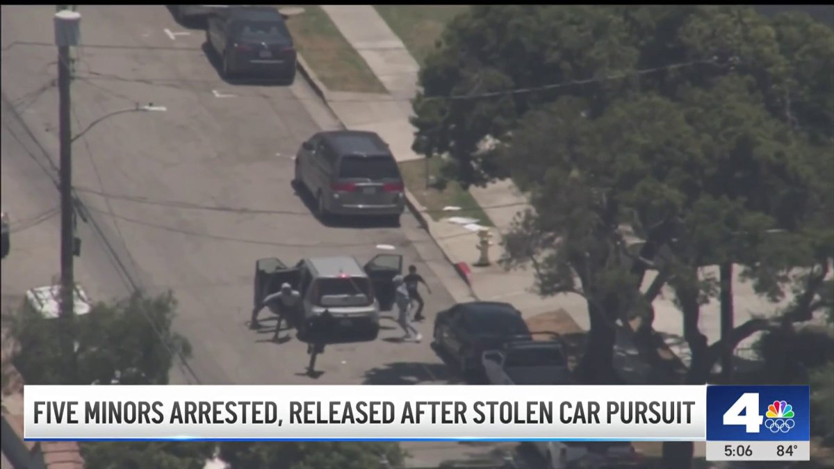 Five minors detained, released after pursuit that ended in Hawthorne ...