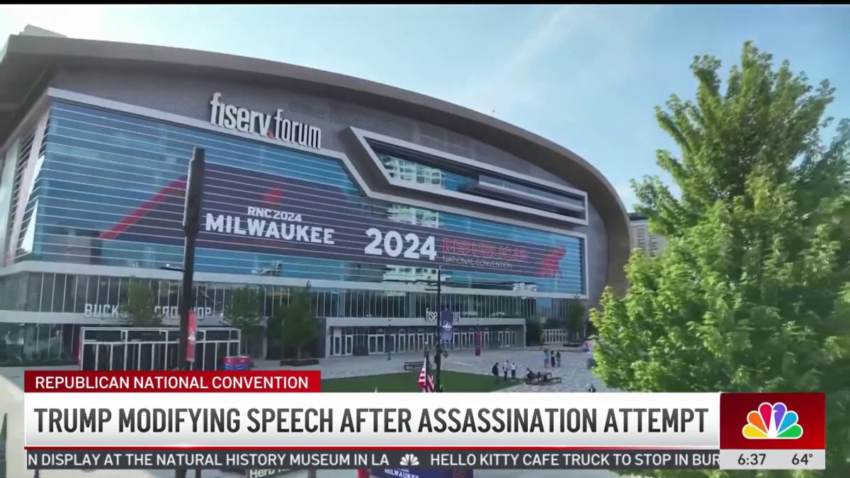 Trump modifying speech after assassination attempt – NBC Los Angeles