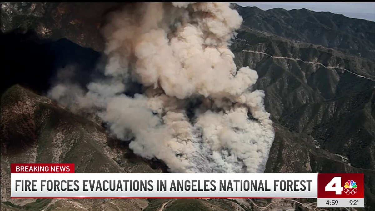 Fork Fire burns through Angeles National Forest – NBC Los Angeles