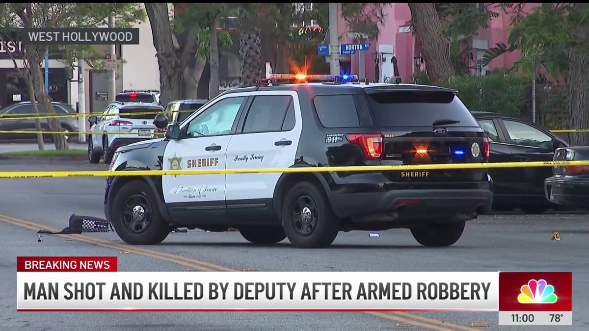 Sheriffs Deputy Shoot Kill Armed Robbery Suspect In West Hollywood