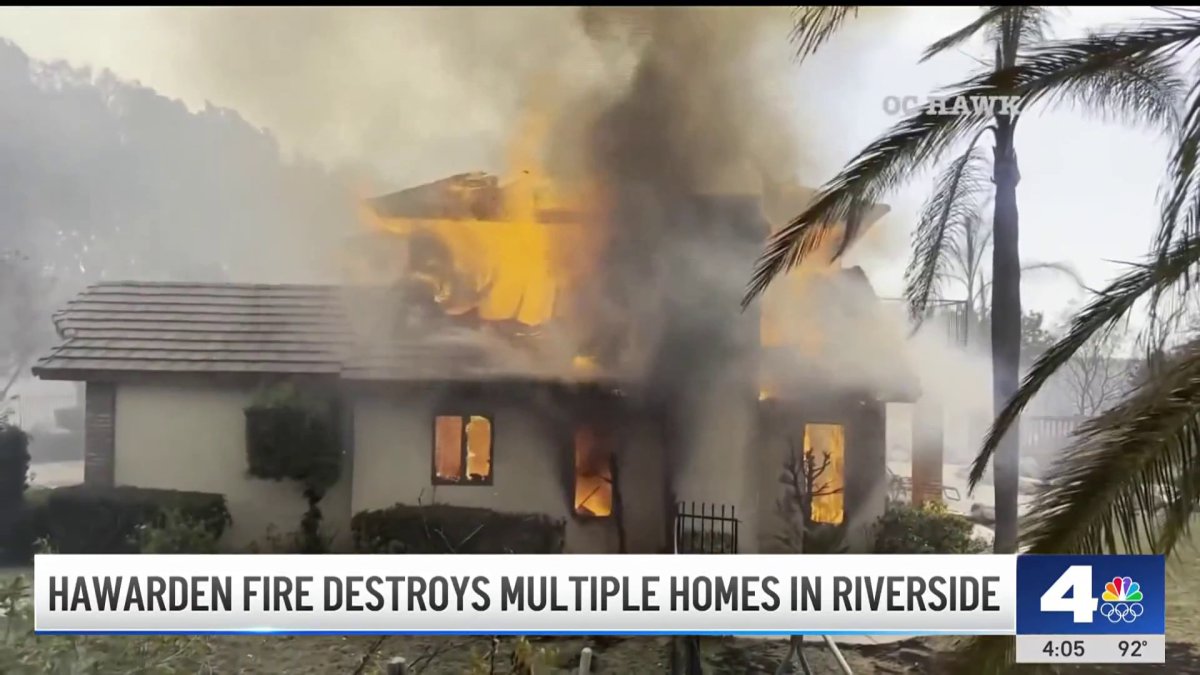 Hawarden Fire destroys at least 3 homes in city of Riverside – NBC Los ...