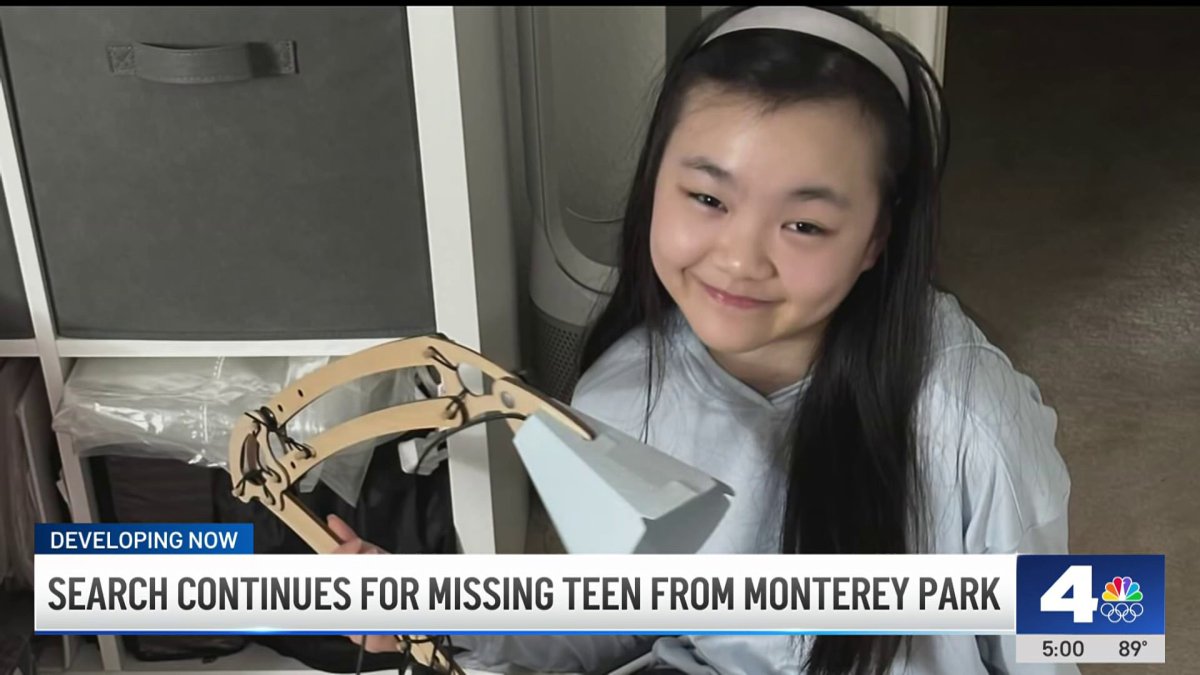 Desperate search continues for missing Monterey Park teen – NBC Los Angeles
