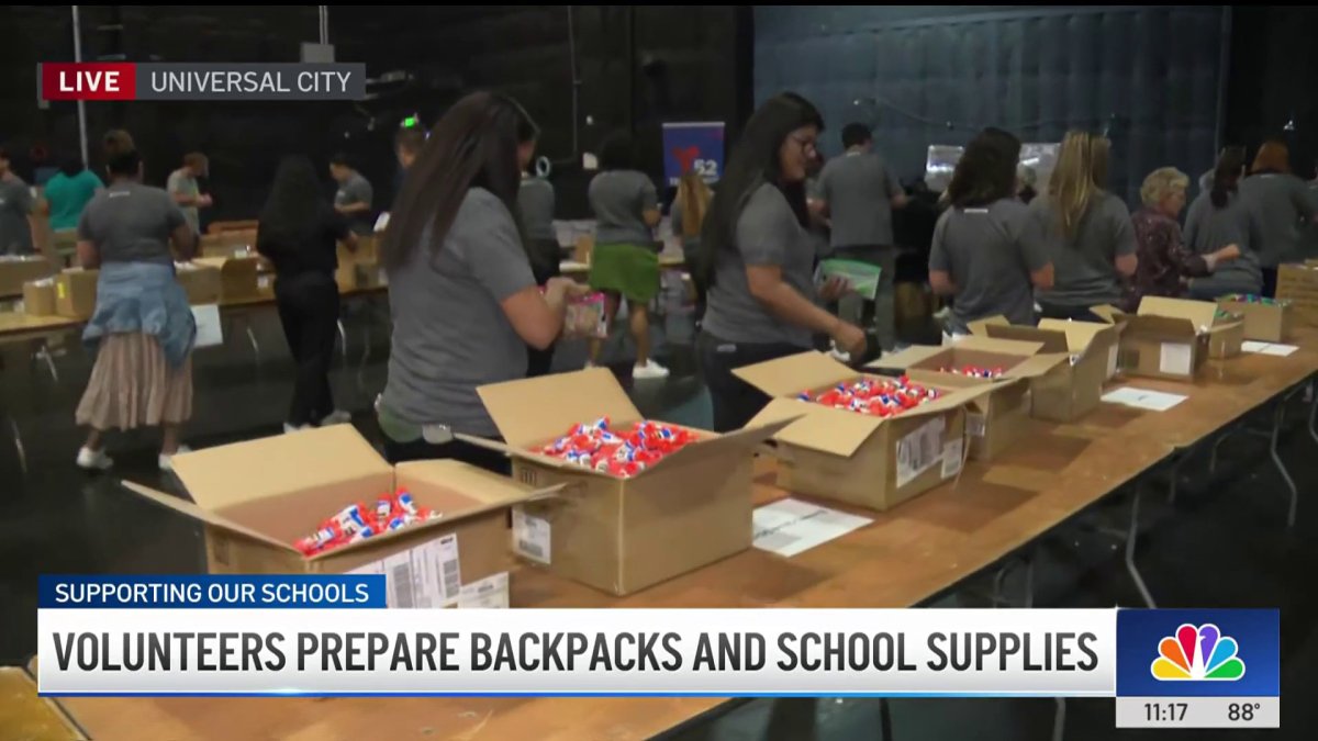 Supporting Our Schools: NBC4 and Telemundo 52 pack thousands of ...