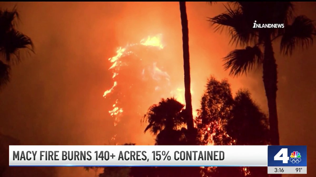 Macy Fire in Lake Elsinore impacting thousands of people – NBC Los Angeles