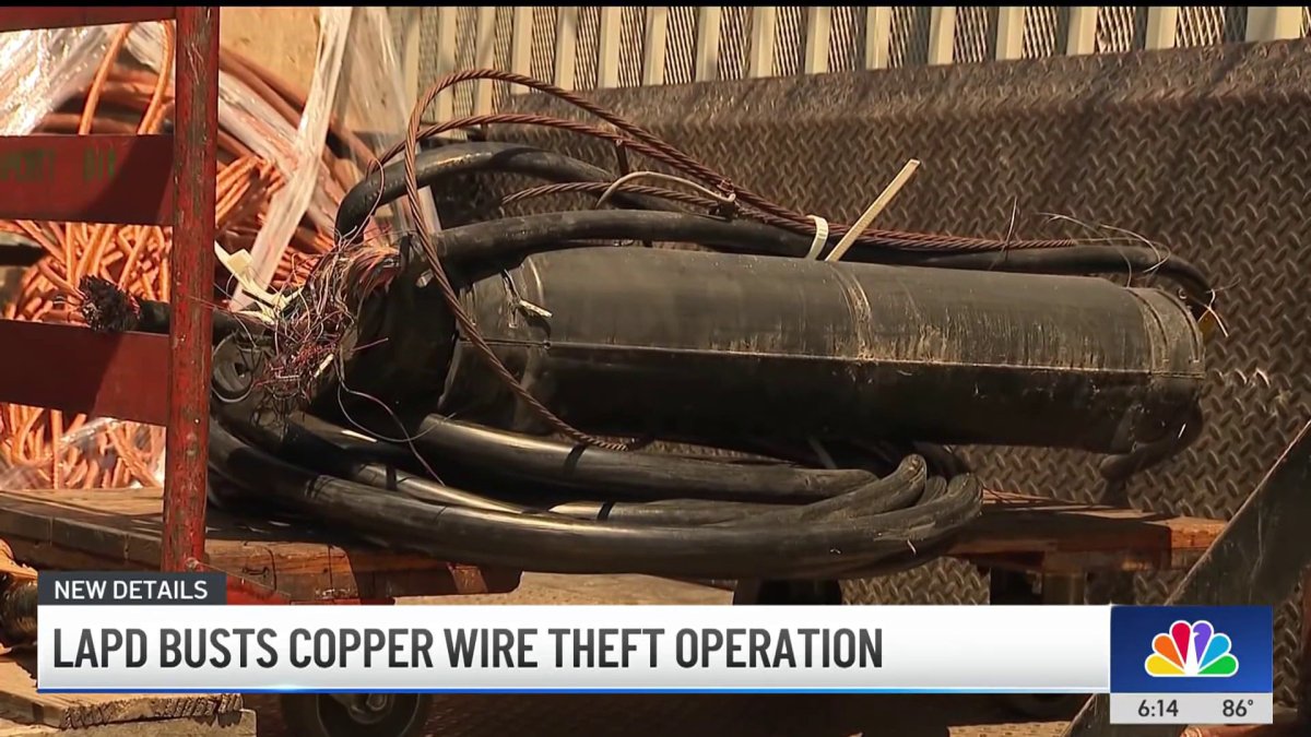 LAPD arrests 82 in continuing copper wire theft busts – NBC Los Angeles