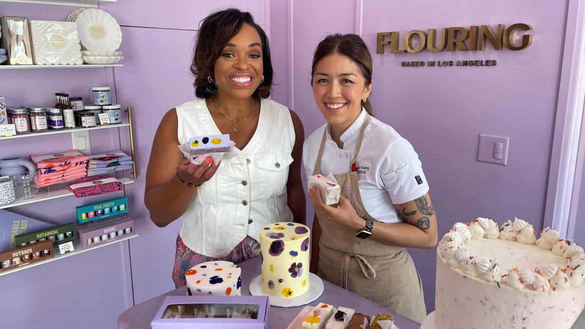 Behind the viral crumble-free cake bars at LA’s FLOURING – NBC Los Angeles