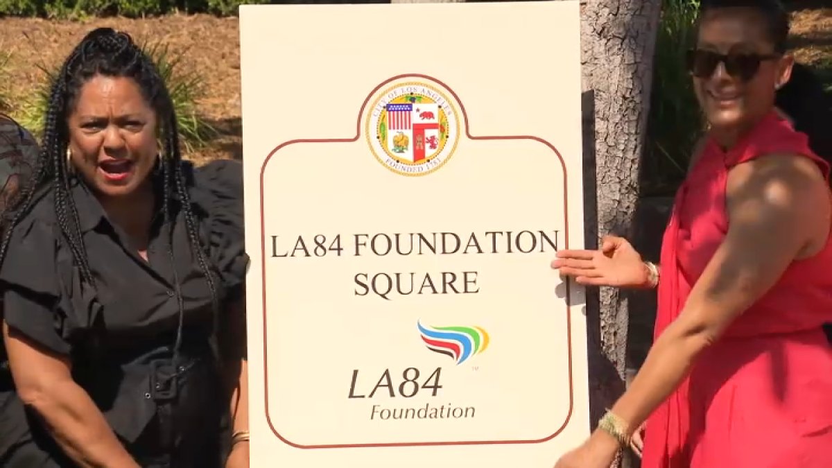 South LA intersection dedicated to LA84 Foundation – NBC Los Angeles