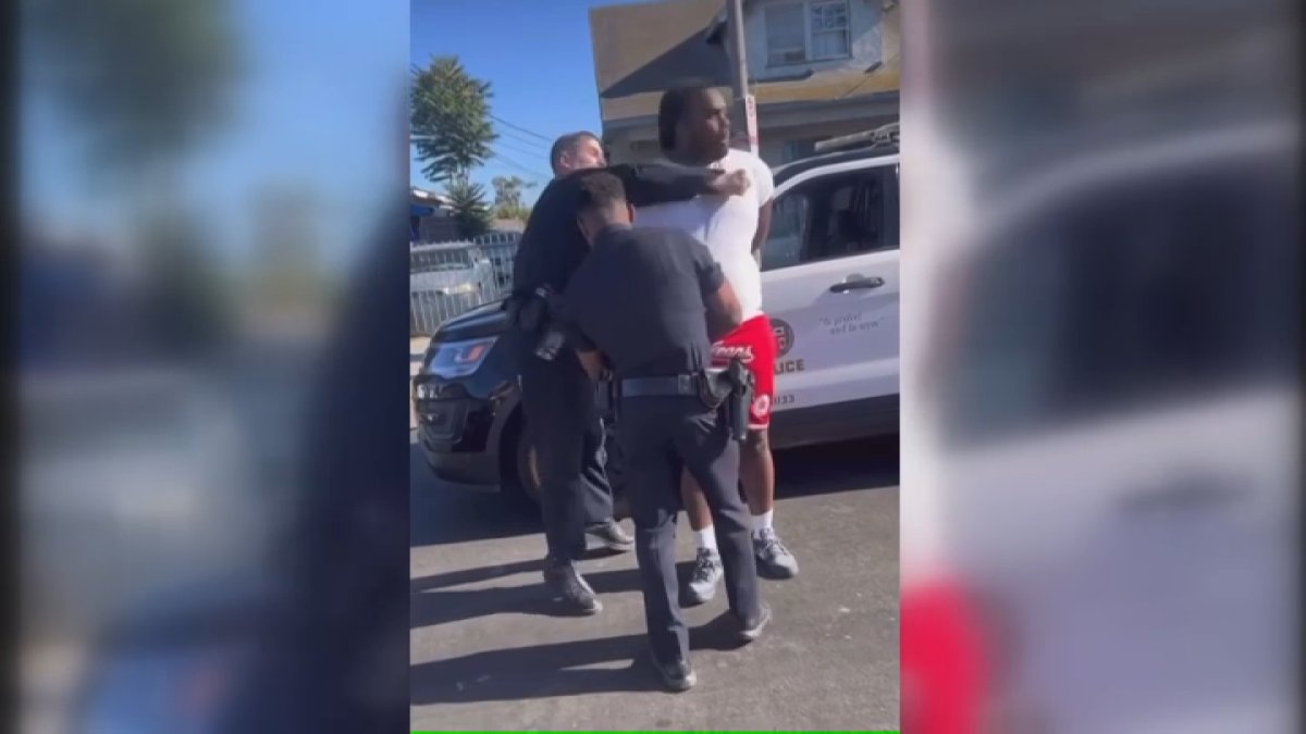 LAPD officer seen on camera punching a man in the face in Watts – NBC ...