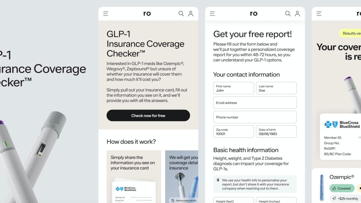 Digital health company Ro launches GLP-1 insurance-coverage checker to ...