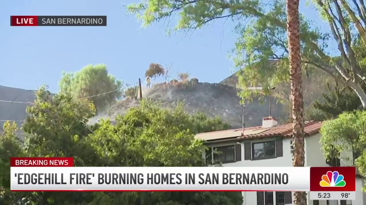 Edgehill Fire burns homes in San Bernardino – NBC Los Angeles
