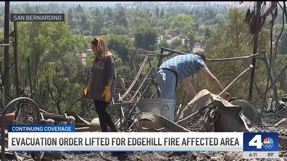 San Bernardino neighbors near Edgehill Fire grapple with aftermath – NBC Los Angeles