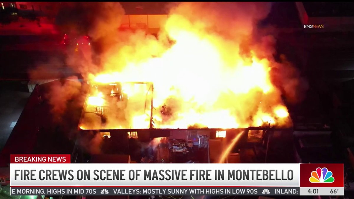 Fire crews battle commercial fire in Montebello – NBC Los Angeles