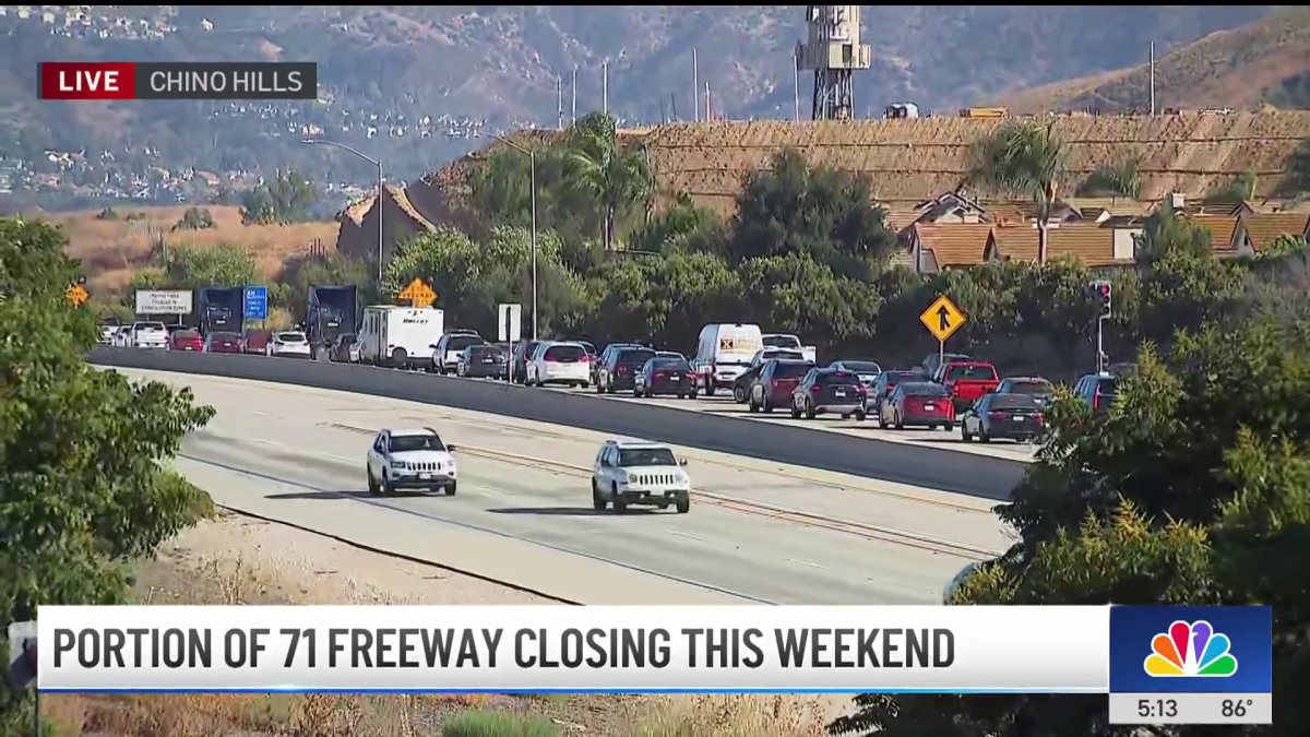 Why portion of 71 Freeway is closing this weekend – NBC Los Angeles