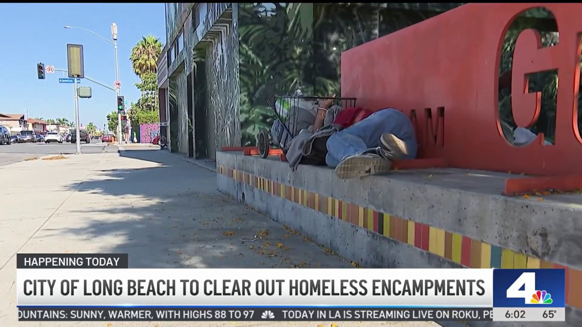 City of Long Beach to clear out homeless encampments – NBC Los Angeles