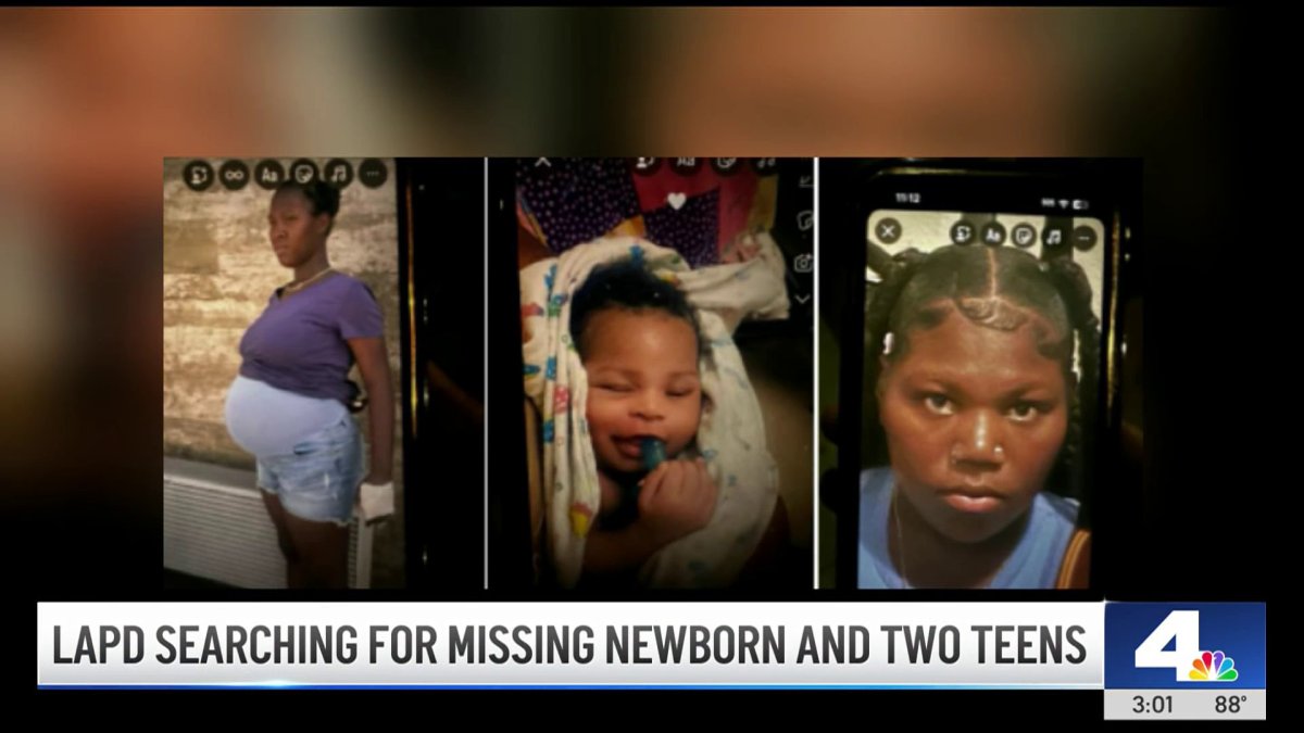 LAPD searching for missing newborn and 2 teens – NBC Los Angeles