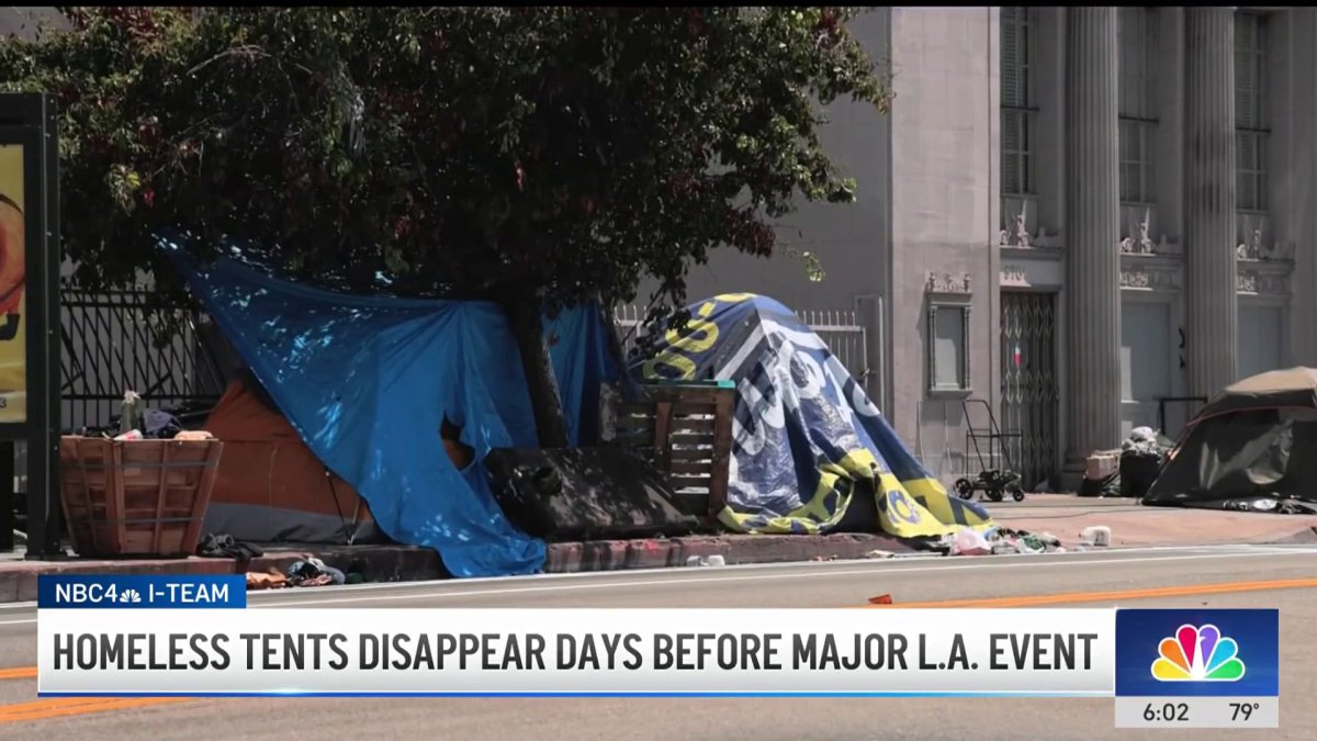 Homeless tents disappear in Hollywood before major LA event – NBC Los ...