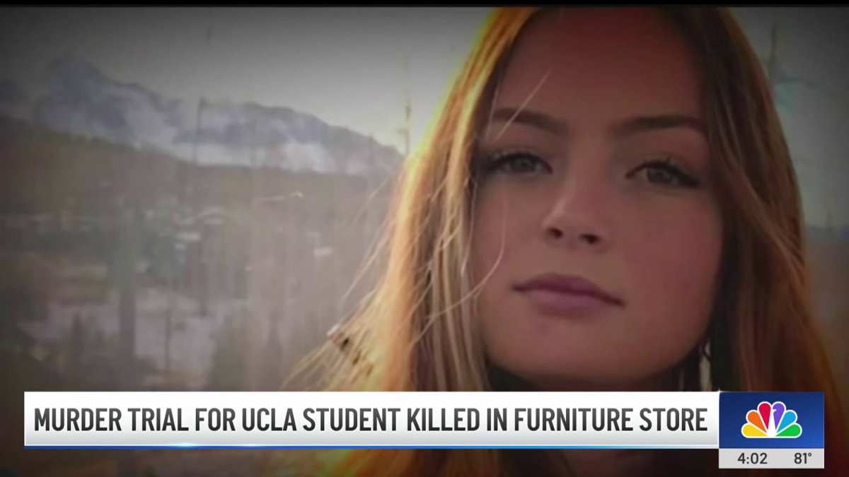 Murder trial in UCLA student’s death inside furniture shop begins – NBC ...