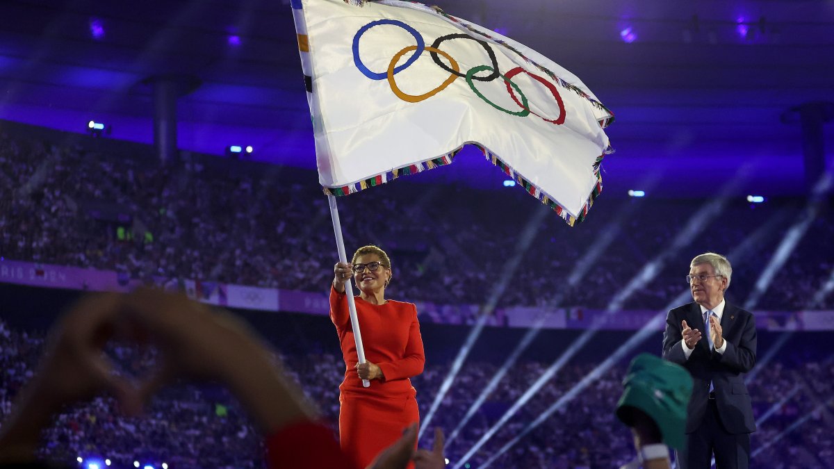 LA receives Olympic flag ahead of 2028 Summer Games – NBC Los Angeles